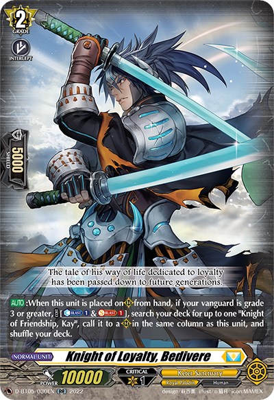Knight of Loyalty, Bedivere - Triumphant Return of the Brave Heroes ...