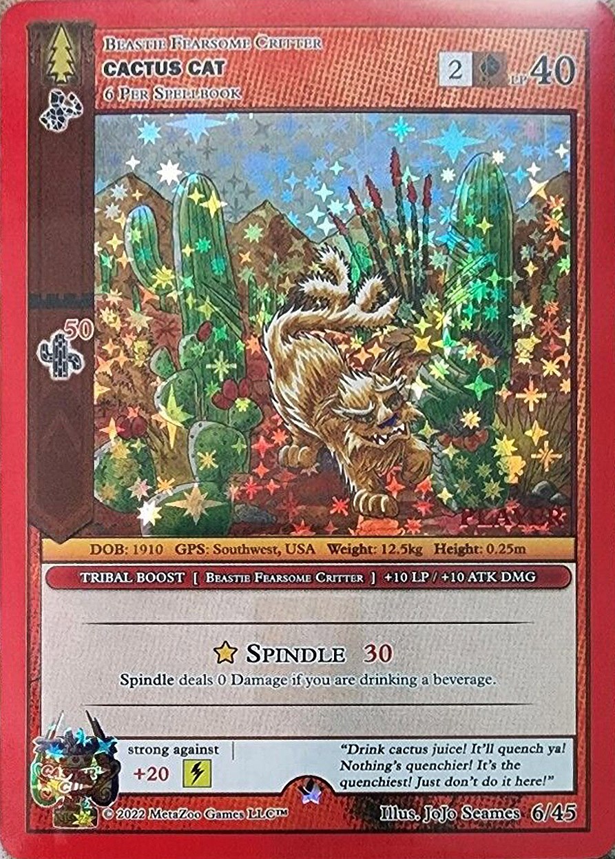 Cactus Cat - Caster's Cup Promo Cards - MetaZoo