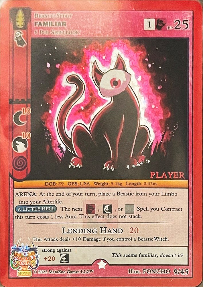 Familiar (Player Stamped) - Caster's Cup Promo Cards - MetaZoo
