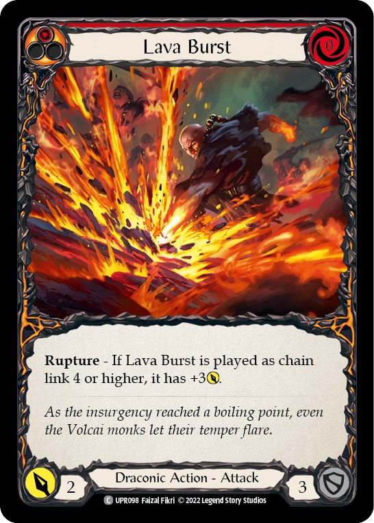 Lava Burst - Uprising - Flesh and Blood TCG
