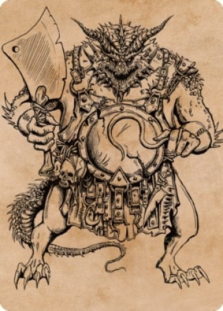 Thrakkus the Butcher Art Card - Art Series: Commander Legends: Battle ...