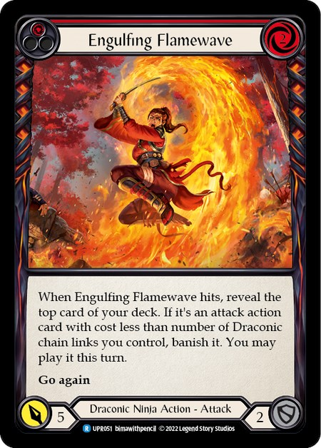 Engulfing Flamewave (Red) - Uprising - Flesh and Blood TCG