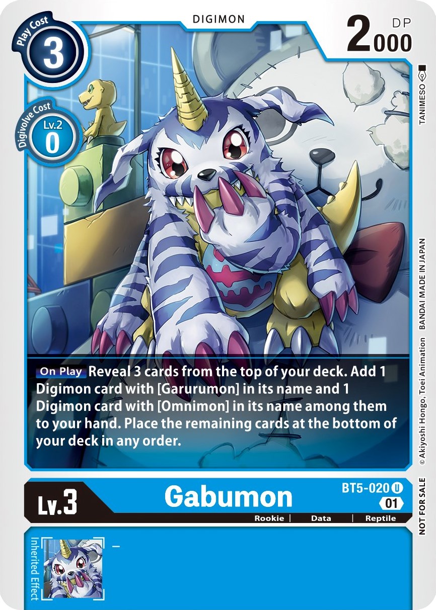 Gabumon - BT5-020 (Winner Pack New Awakening) - Battle of Omni ...