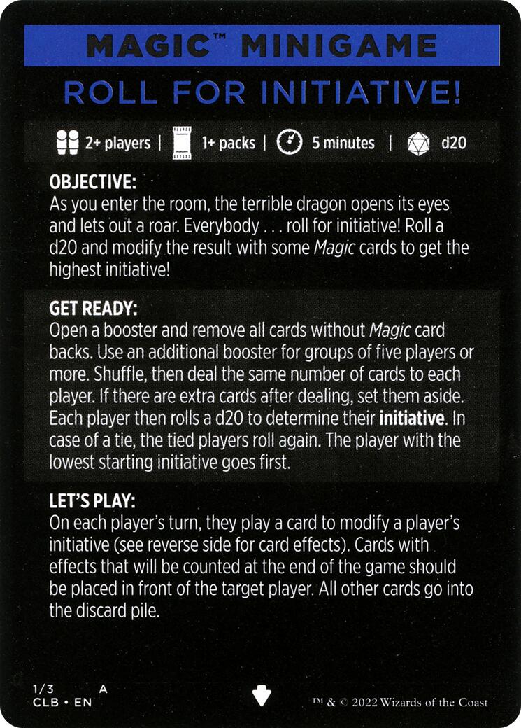 Magic Minigame: Roll for Initiative! - Commander Legends: Battle for ...