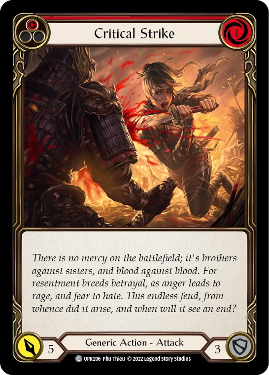 Critical Strike (Red) - Uprising - Flesh and Blood TCG