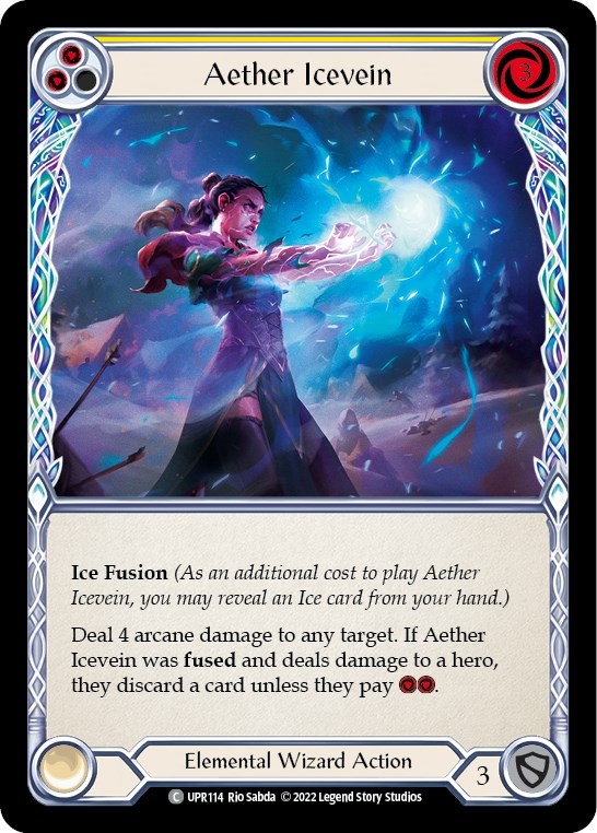 Aether Icevein (Yellow) - Uprising - Flesh and Blood TCG