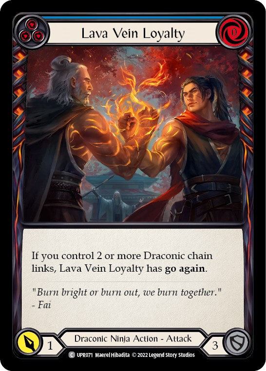 Lava Vein Loyalty (Blue) - Uprising - Flesh and Blood TCG