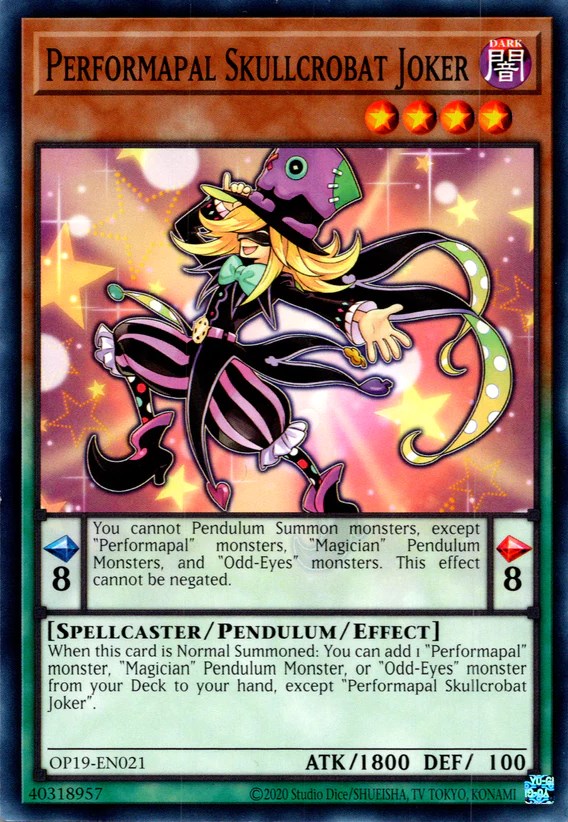 Performapal Skullcrobat Joker - OTS Tournament Pack 19 - YuGiOh