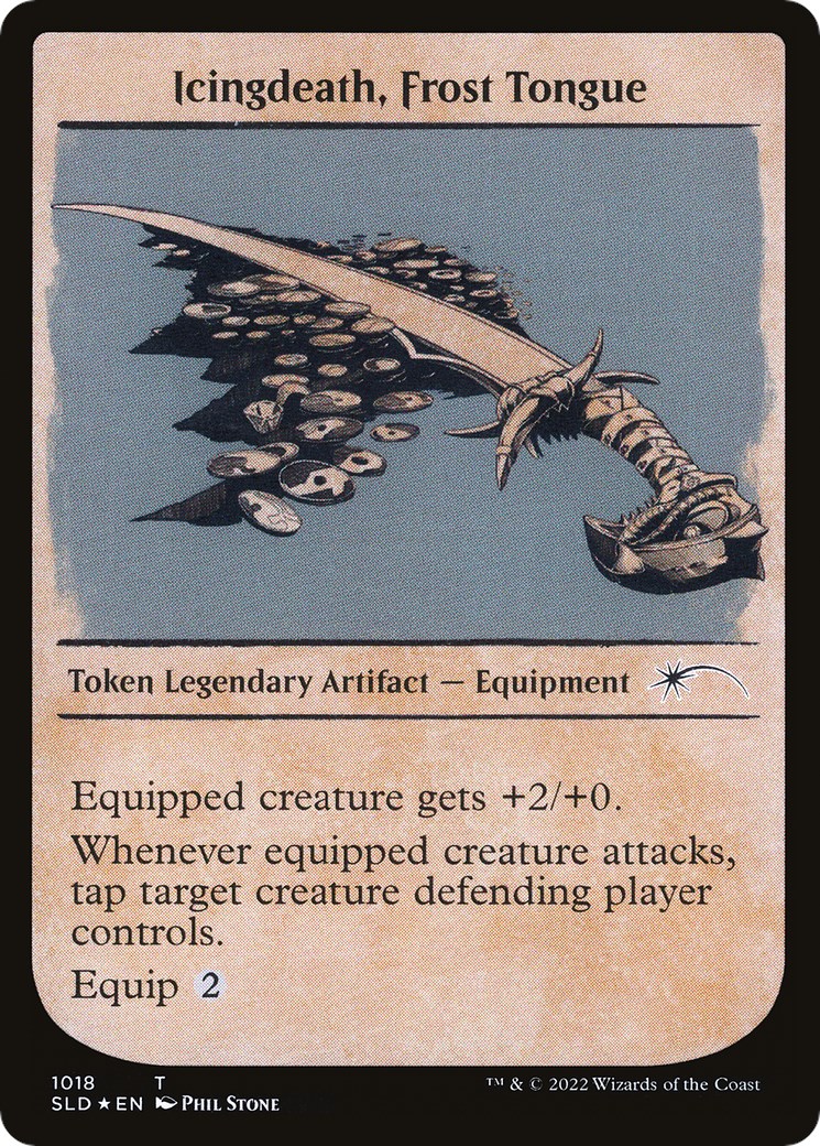 Icingdeath, Frost Tongue Token (Showcase) - Secret Lair Drop Series ...