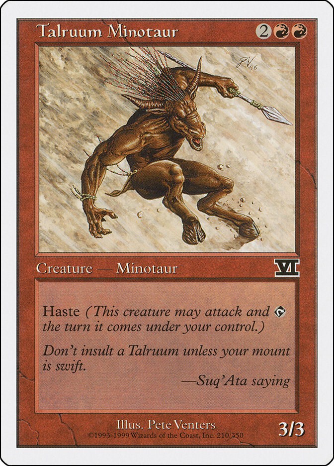 Talruum Minotaur - Classic Sixth Edition - Magic: The Gathering