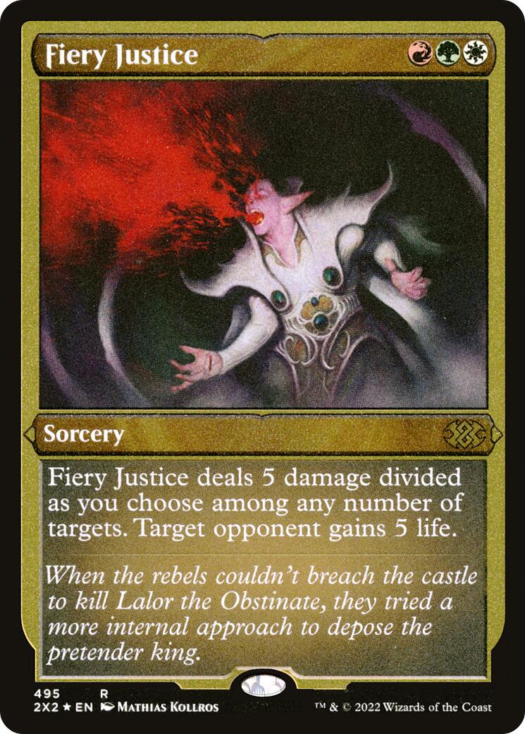 Fiery Justice (Foil Etched) - Double Masters 2022 - Magic: The Gathering