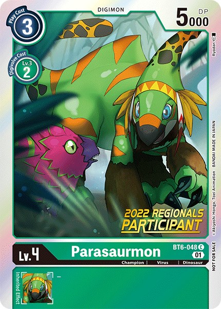 Parasaurmon (2022 Championship Online Regional) [Online Participant ...