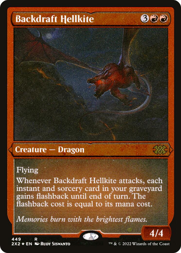 Backdraft Hellkite (Foil Etched) - Double Masters 2022 - Magic: The Gathering