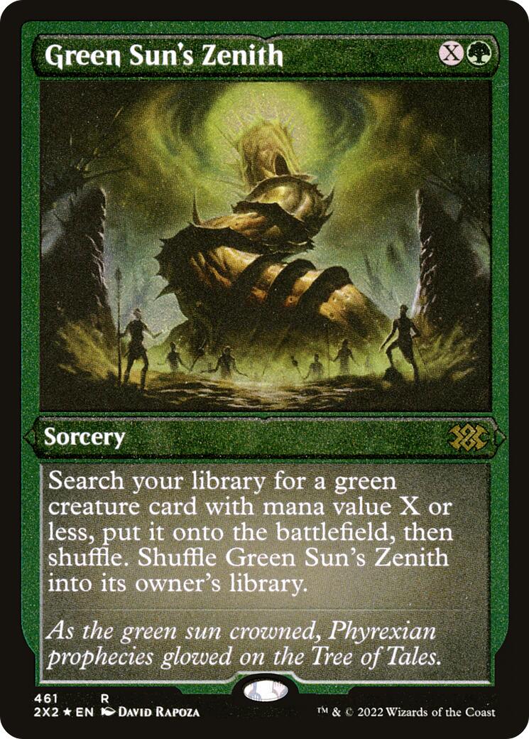 Green Sun's Zenith (Foil Etched) - Double Masters 2022 - Magic: The ...