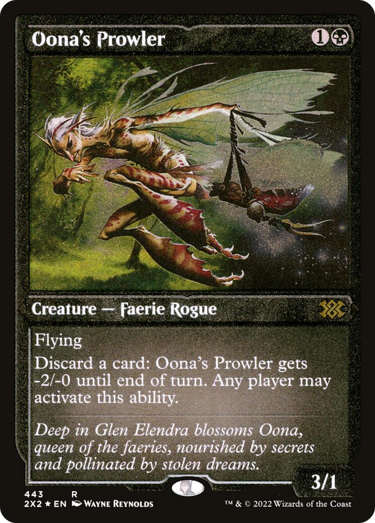 Oona's Prowler (Foil Etched) - Double Masters 2022 - Magic: The Gathering