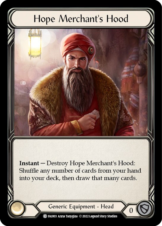 Hope Merchant's Hood - Blitz Deck: Uprising - Fai - Flesh and Blood TCG