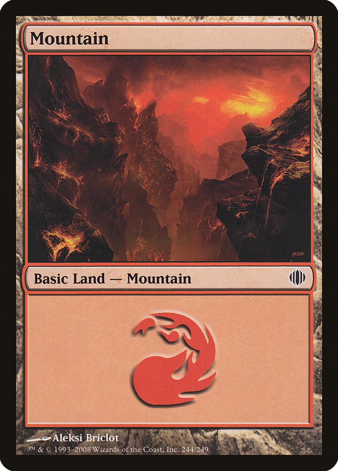 Mountain (244) - Shards of Alara - Magic: The Gathering