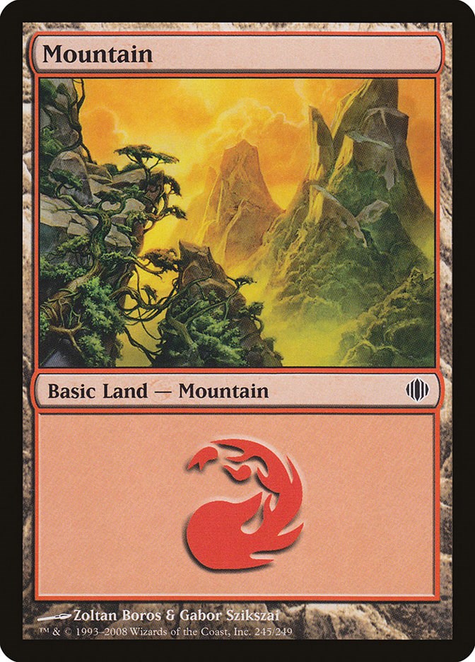 Mountain (245) - Shards of Alara - Magic: The Gathering
