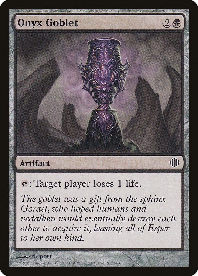 Onyx Goblet - Shards of Alara - Magic: The Gathering
