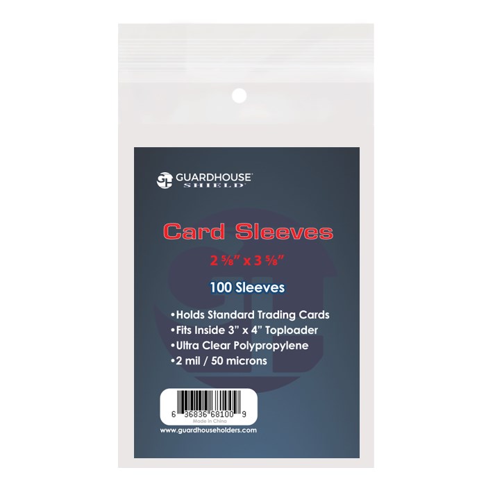 Shield Sleeve for Standard Trading Cards (100-Pack) - Guardhouse Card ...