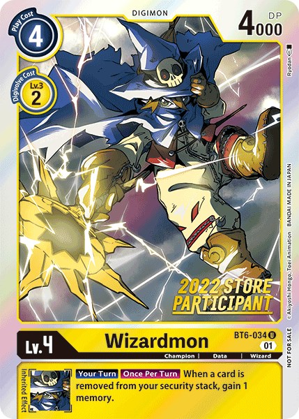 Wizardmon (2022 Store Participant) - Double Diamond - Digimon Card Game