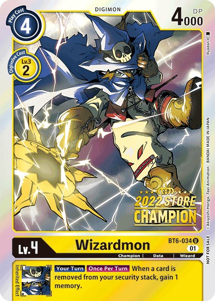 Wizardmon (2022 Store Champion) - Double Diamond - Digimon Card Game