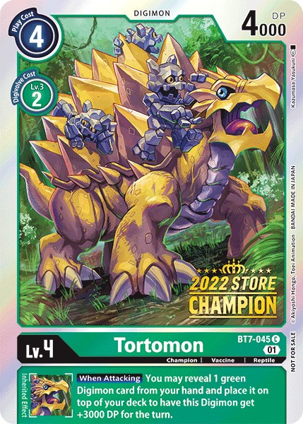 Tortomon (2022 Store Champion) - Next Adventure - Digimon Card Game