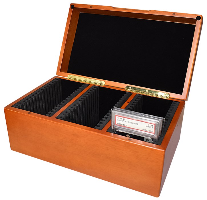 Wood Display Box for PSA Graded Cards (45-Count) - Guardhouse Storage ...