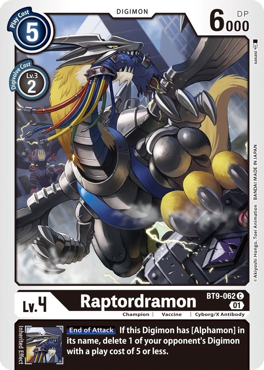 Raptordramon - X Record - Digimon Card Game