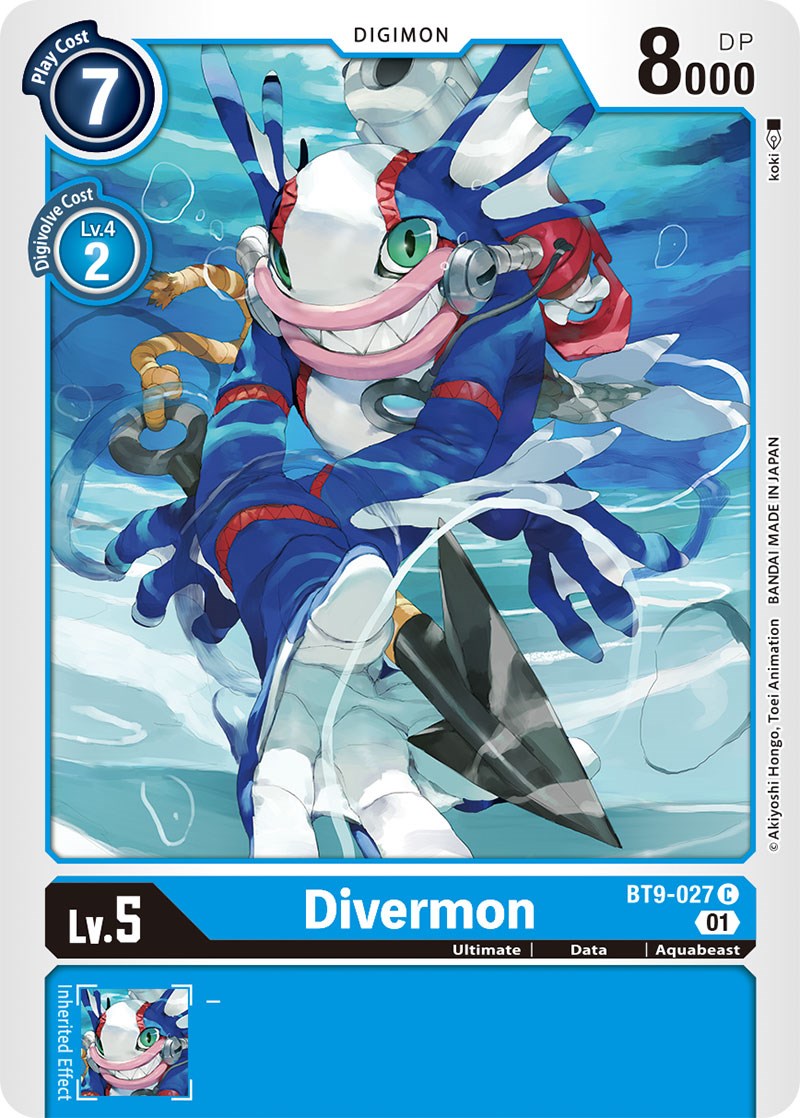 Divermon - X Record - Digimon Card Game