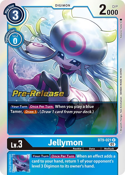 Jellymon - X Record Pre-Release Cards - Digimon Card Game