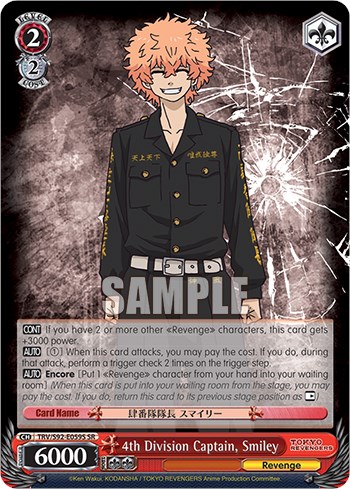 4th Division Captain, Smiley (SR) - Tokyo Revengers - Weiss Schwarz