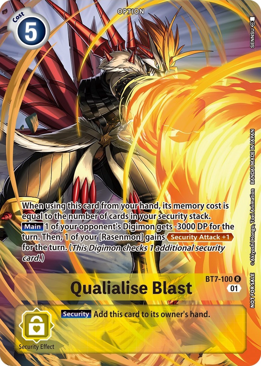Qualialise Blast (Summer 2022 Dash Pack) - Next Adventure - Digimon Card Game