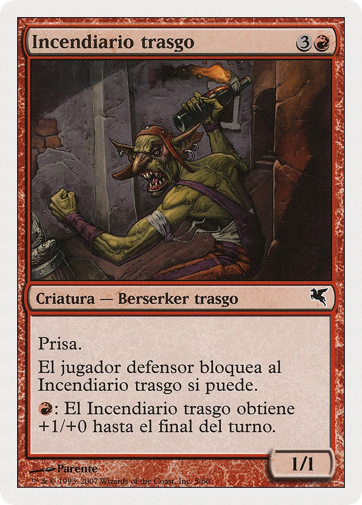 Goblin Fire Fiend (Spanish) - "Incendiario trasgo" - Magic Encyclopedia ...