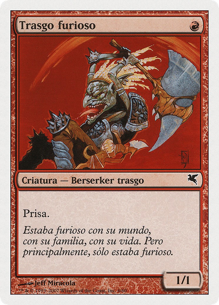 Raging Goblin (Spanish) - "Trasgo furioso" - Magic Encyclopedia 2005 ...