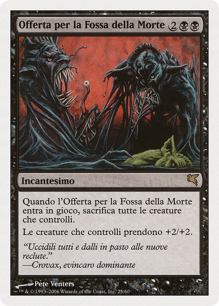 Death Pit Offering (Italian) - "Offerta per la Fossa della Morte ...