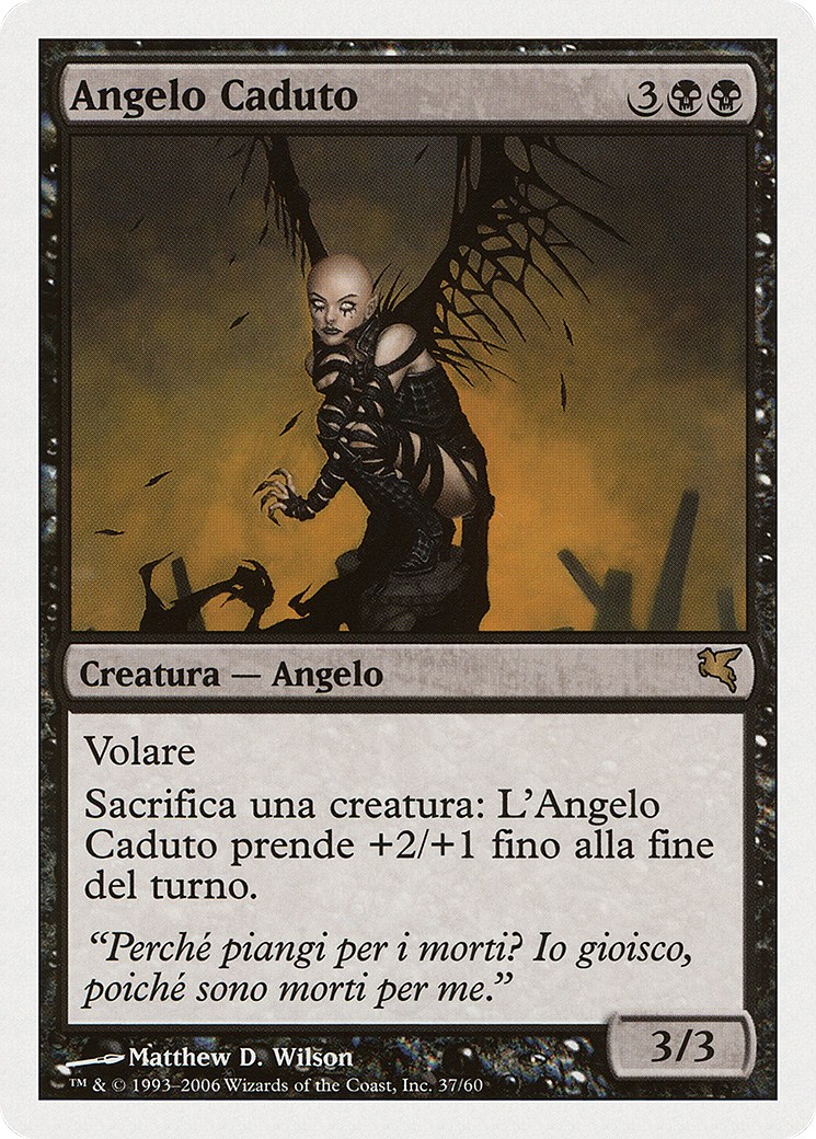 Fallen Angel (Italian) - "Angelo Caduto" - Magic Encyclopedia 2005 ...