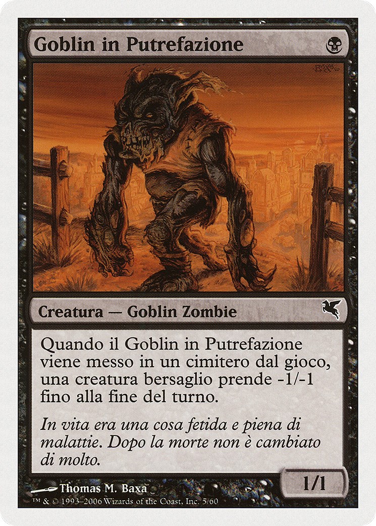 Festering Goblin (Italian) - "Goblin in Putrefazione" - Magic ...