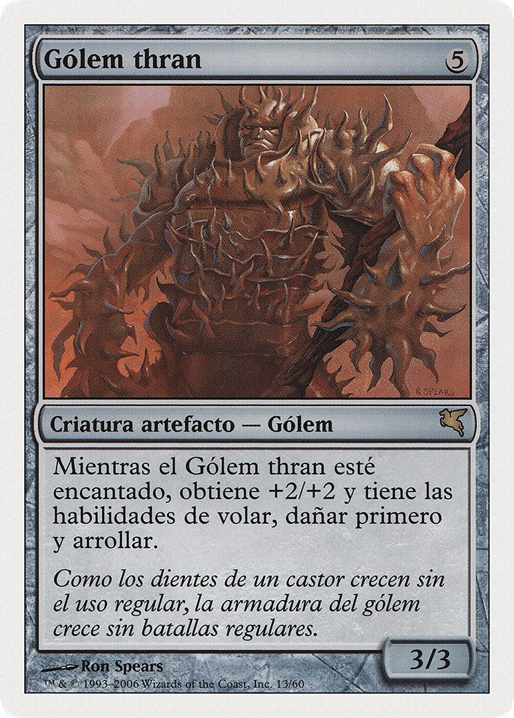 Thran Golem (Spanish) - "Gólem thran" - Magic Encyclopedia 2005 (Salvat ...