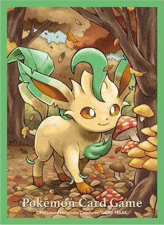 Pokemon TCG: Pokemon Center Japan Exclusive Card Sleeves - Leafeon (64 ...