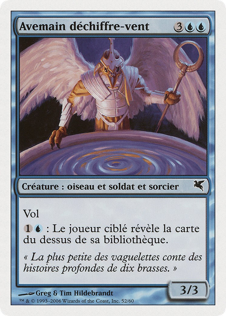 Aven Windreader (French) - "Avemain déchiffre-vent" - Magic Encyclopedia 2005 (Salvat/Hachette ...