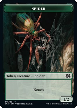 Spider // Aven Initiate Double-sided Token - Double Masters 2022 ...