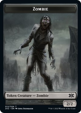 Zombie // Vampire Double-sided Token - Double Masters 2022 - Magic: The ...