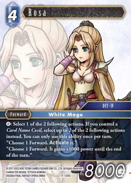 Rosa - Rebellion's Call - Final Fantasy TCG