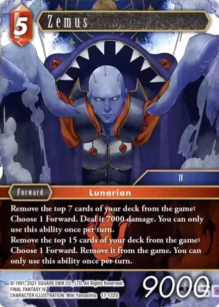 Zemus - Rebellion's Call - Final Fantasy TCG