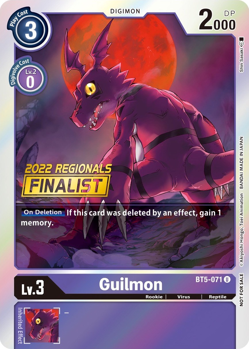 Guilmon (2022 Championship Offline Regional) [Online Finalist] - Battle ...