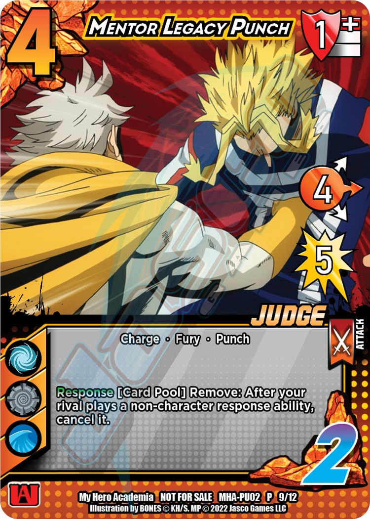 Mentor Legacy Punch (Plus Ultra Pack 2 Judge) - UniVersus: My Hero ...