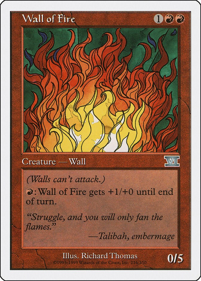 Wall of Fire - Classic Sixth Edition - Magic: The Gathering