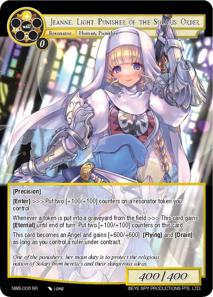 Jeanne, Light Punisher of the Solaris Order - A New World Emerges ...