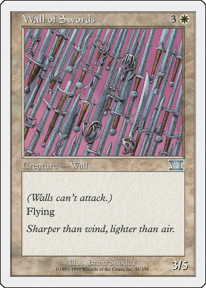 Wall of Swords - Classic Sixth Edition - Magic: The Gathering